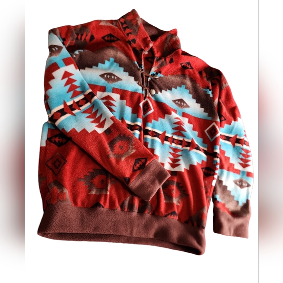 Jackets & Coats | Mens Western Aztec Print Sweatshirt | Poshmark